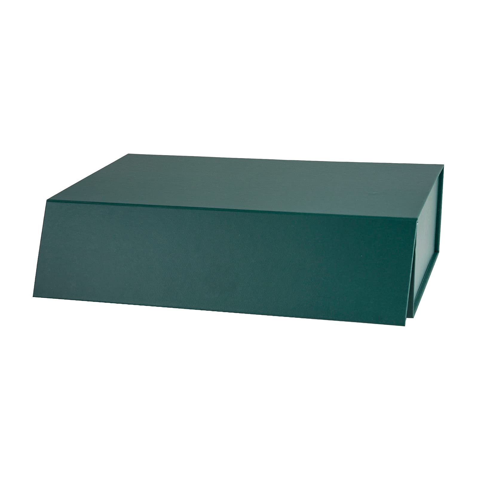 14" x 9" x 4.3" Collapsable Gift Box w/ Magnetic Square Flap Lid | Gre